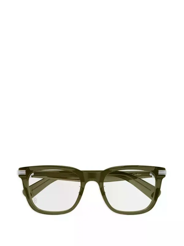 CARTIER Square-frame Glasses - Green