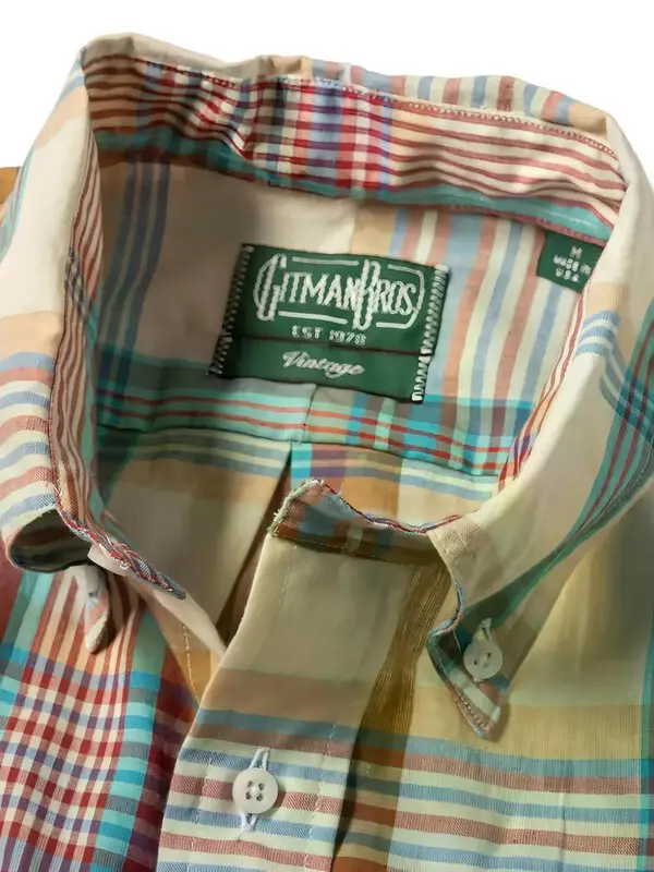 Gitman Bros Archive Madras Check-pattern Shirt