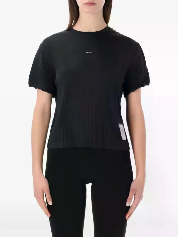 Satisfy Auralite™ Pleated T-shirt - Black
