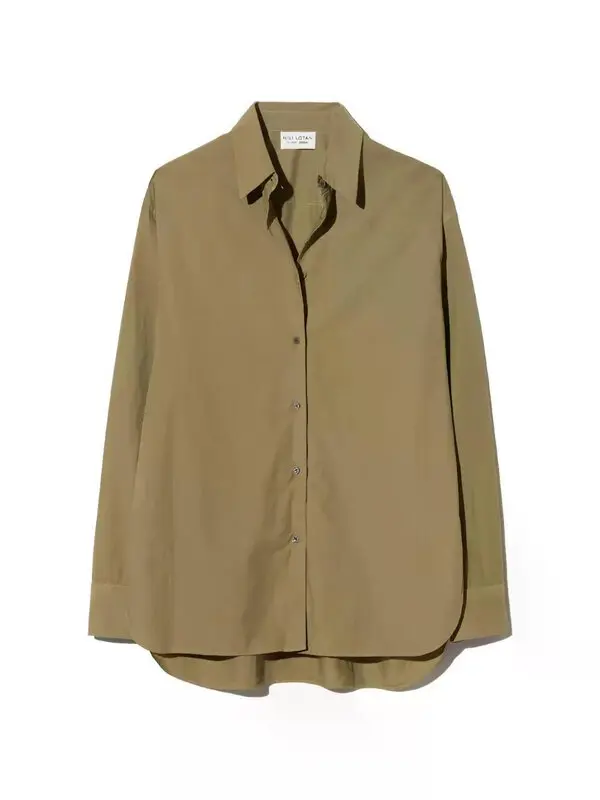 NILI LOTAN Amante Poplin Shirt - Green