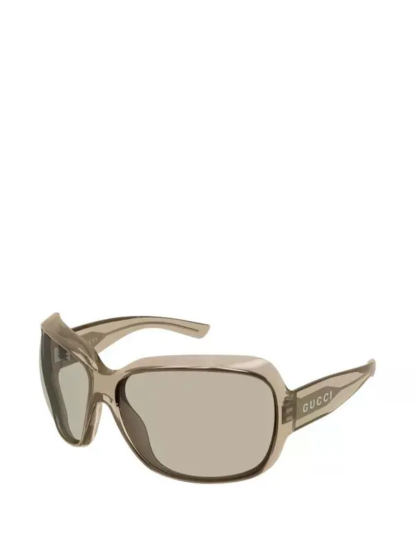 Gucci Logo-print Square-frame Sunglasses
