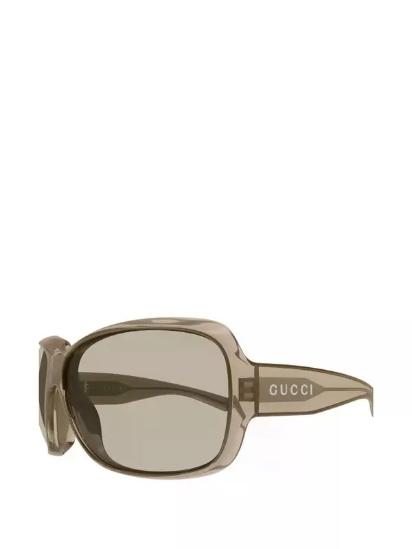 Gucci Logo-print Square-frame Sunglasses