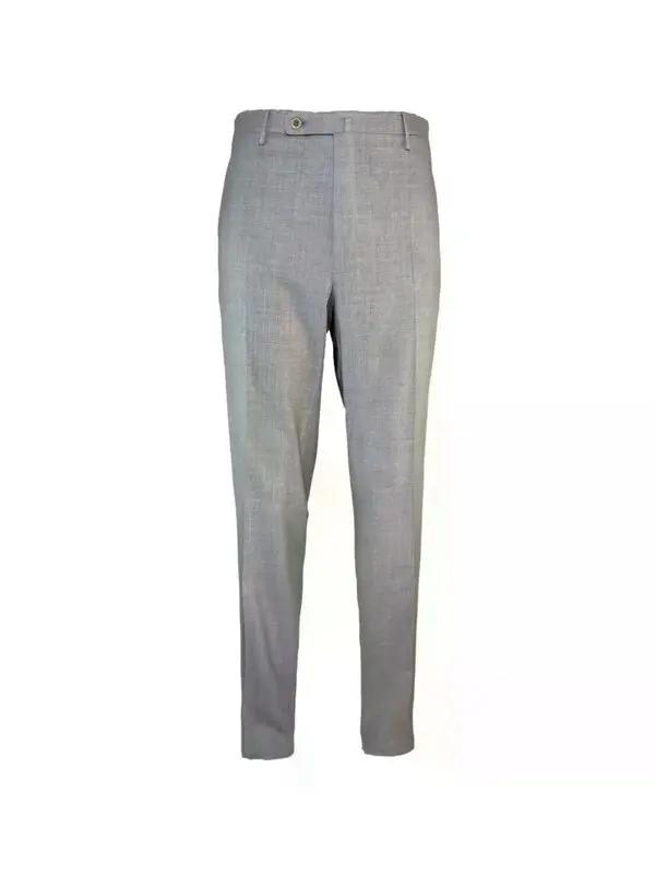 Incotex Straight-leg Tropical Wool Trousers - Grey