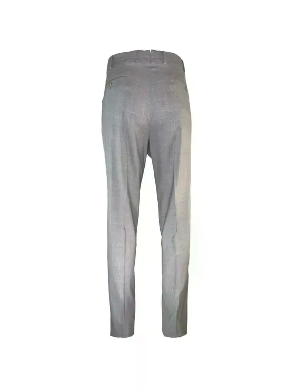 Incotex Straight-leg Tropical Wool Trousers - Grey