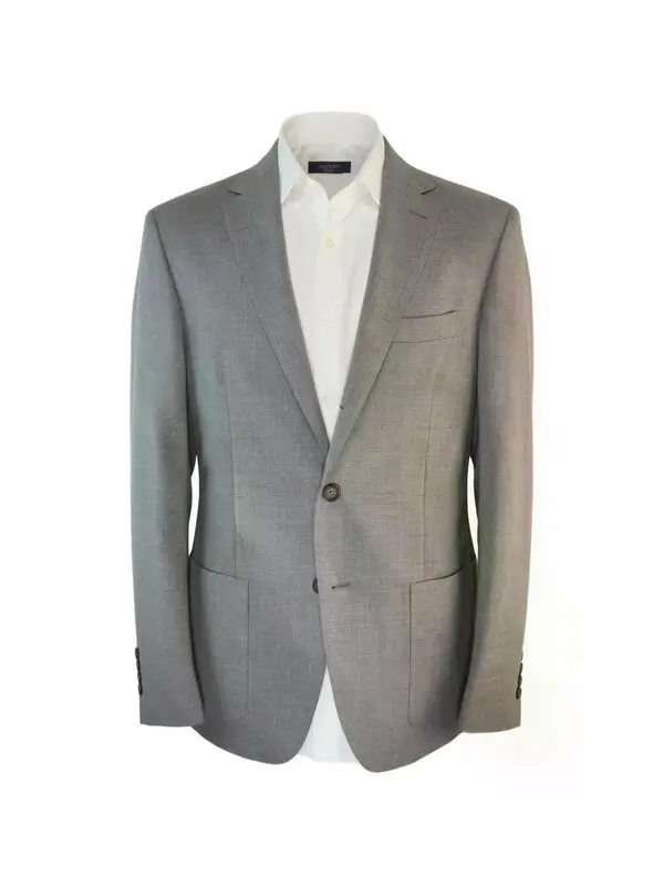 Eleventy Single-breasted Notched-lapel Jacket - Grey