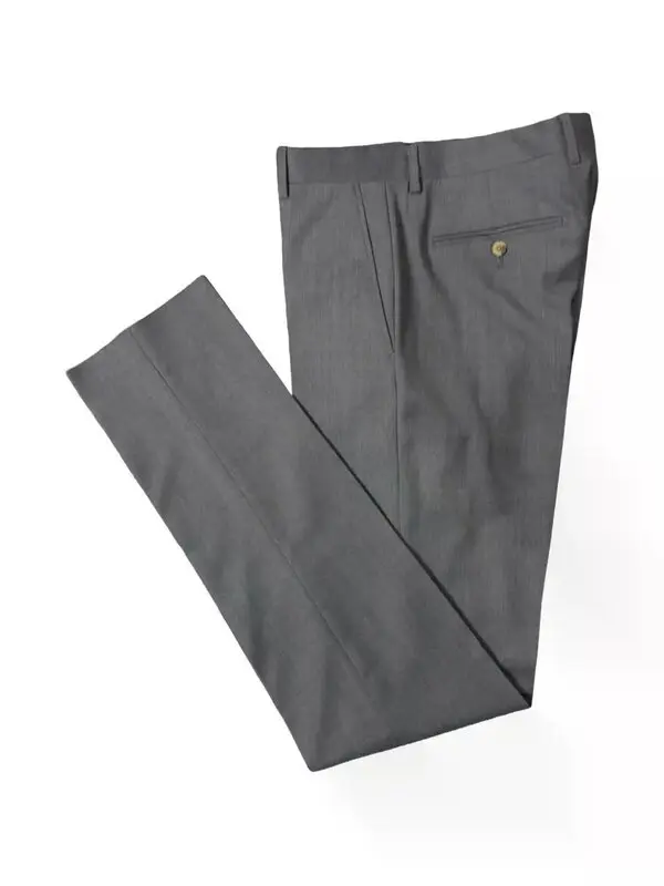 Luciano Barbera Flat-front Wool Trousers