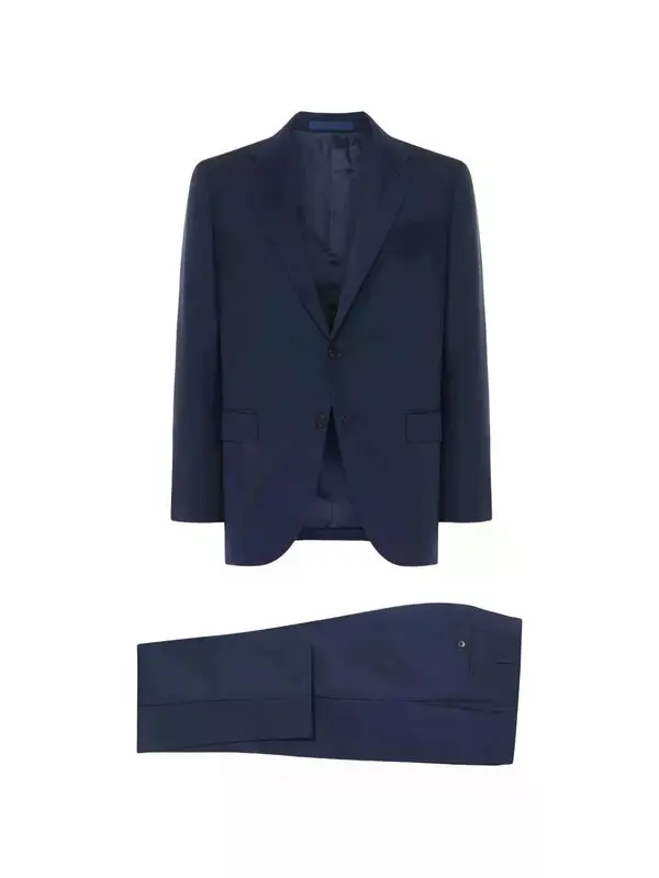 Caruso Aida Single-breasted Two-piece Suit - Blue