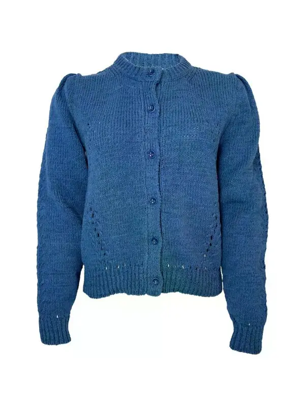 Ulla Johnson Delphina Puff-sleeved Cardigan - Blue