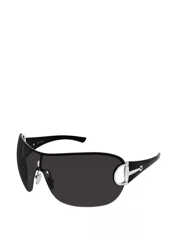 Gucci Horsebit Shield-frame Sunglasses