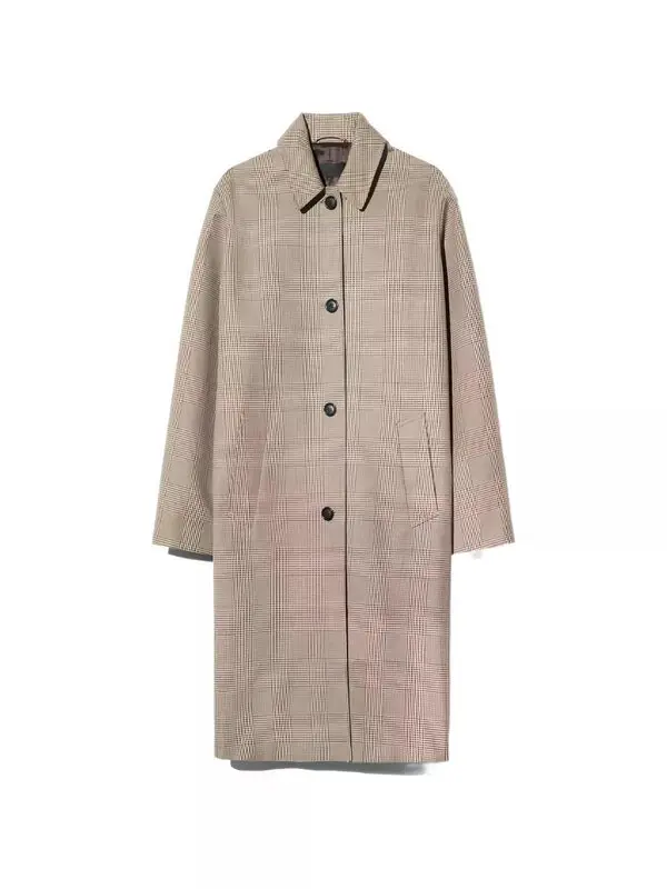 NILI LOTAN Watson Checked Duster Coat - Neutrals