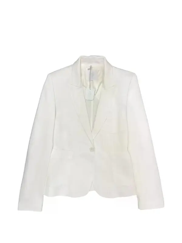 Eleventy Single-button Tailored Jacket - White