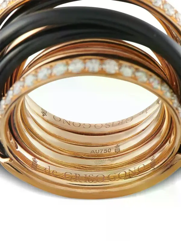 De Grisogono Allegra 18k Rose Gold Diamond Ring