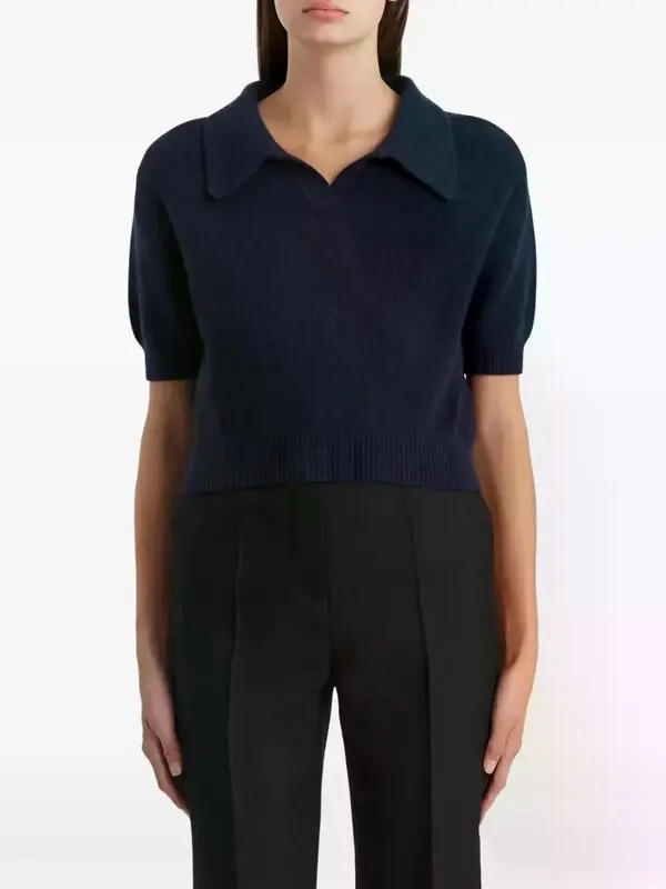 Khaite Leni Knit Polo Sweater