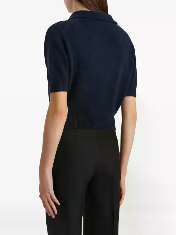 Khaite Leni Knit Polo Sweater
