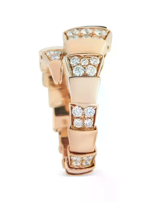 BVLGARI Serpenti Viper Diamond Ring - Pink