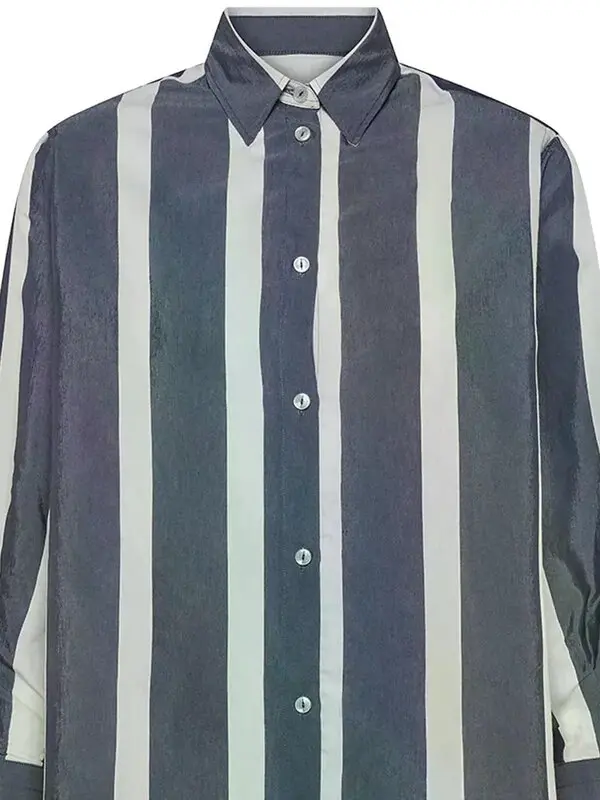 CRUNA Yvonne Striped Shirt - Blue
