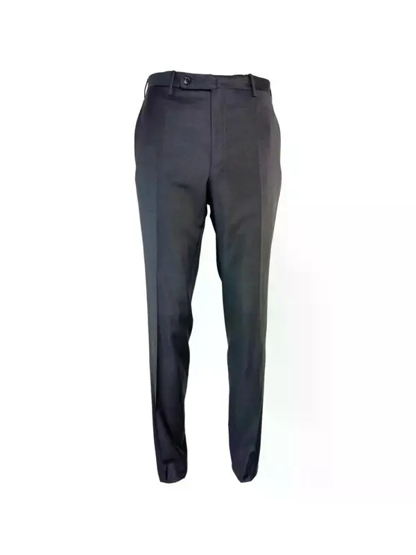 Incotex Flat-front Twill Trousers - Grey