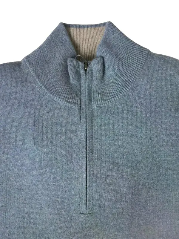 Hartford Quarter-zip Knit Sweater - Blue