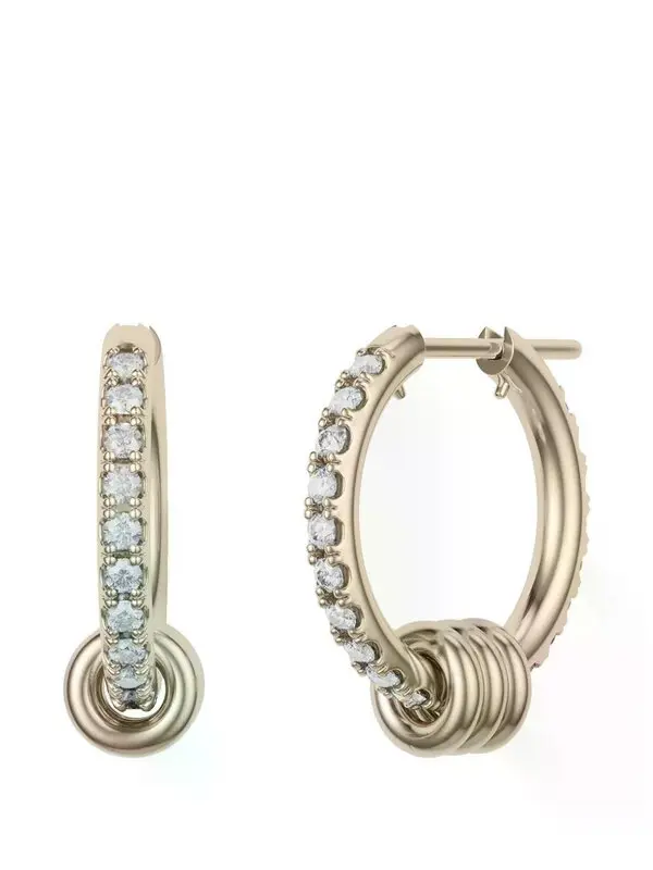 SPINELLI KILCOLLIN Ara Diamond Hoop Earrings - Gold