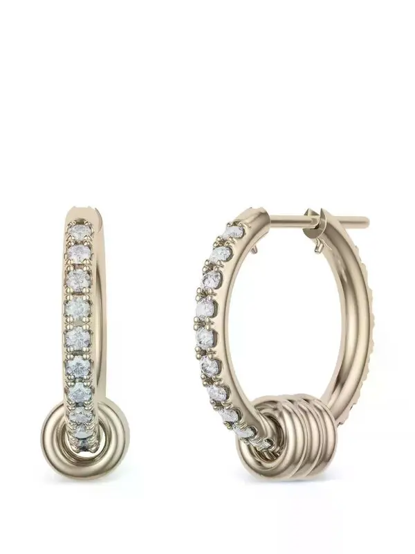 SPINELLI KILCOLLIN Ara Diamond Hoop Earrings - Gold