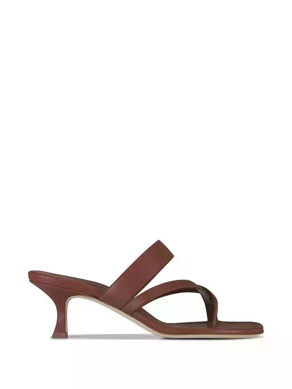 Manolo Blahnik Susa Strappy Leather Sandals - Brown