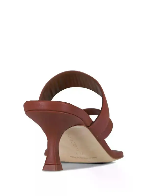 Manolo Blahnik Susa Strappy Leather Sandals - Brown