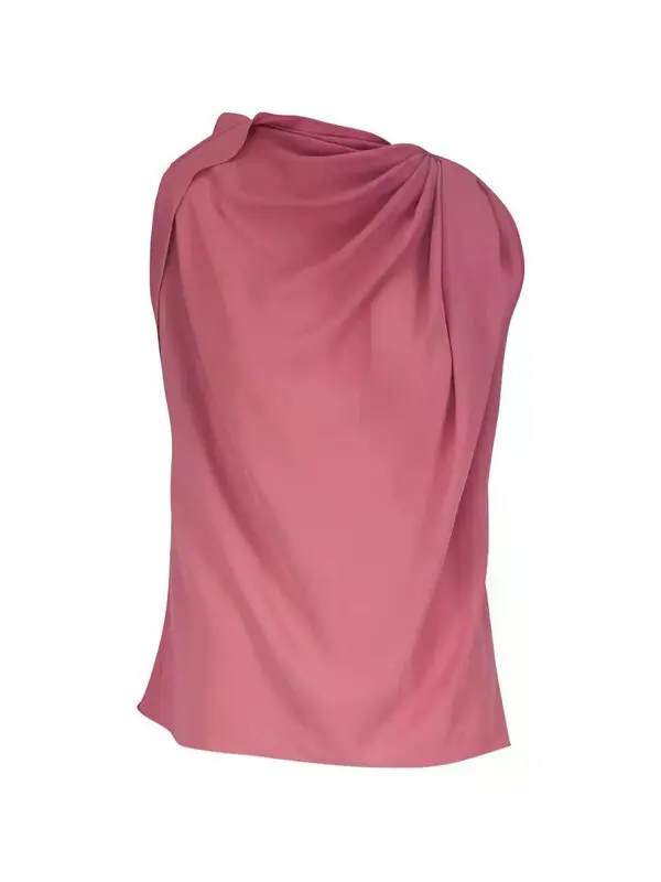 Michael Kors Draped Sleeveless Blouse - Pink