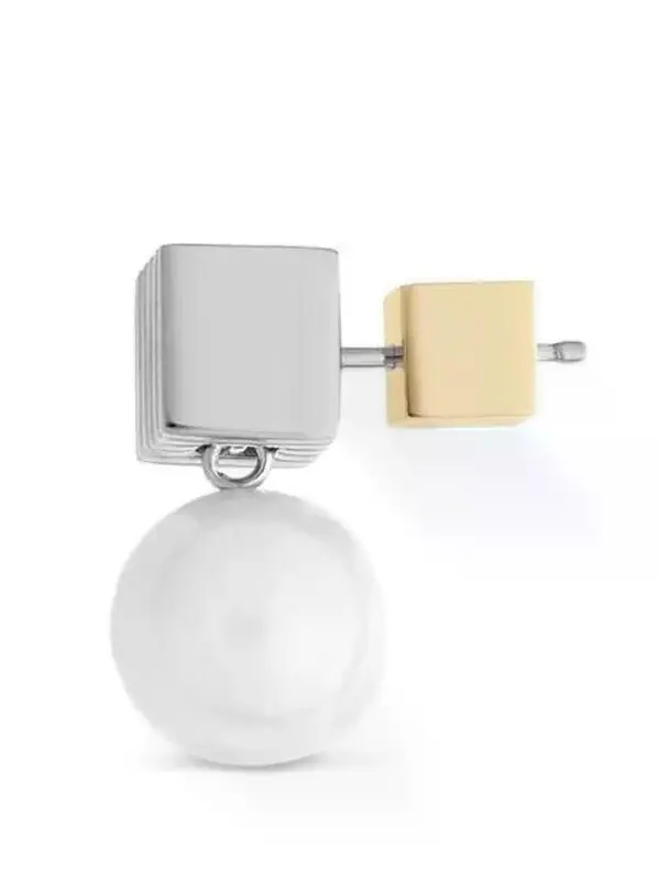 IVI Pearl-drop Cube Earrings