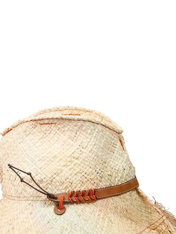 CUBA LAB Fringed Woven Hat