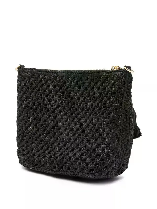 MC2 SAINT BARTH Embroidered Raffia Pouch