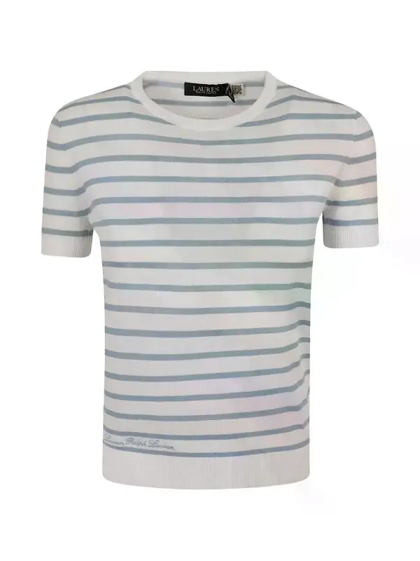 Ralph Lauren Striped Knit T-shirt - White