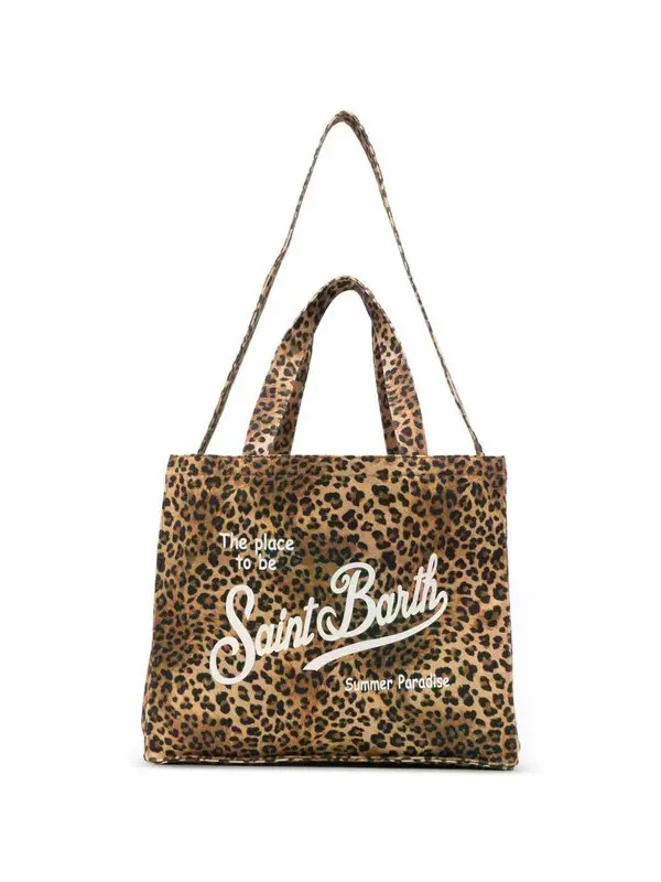 MC2 SAINT BARTH Leopard-print Tote Bag