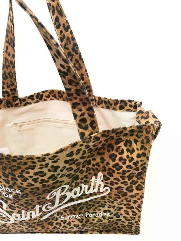 MC2 SAINT BARTH Leopard-print Tote Bag