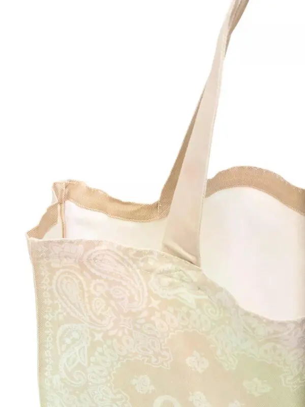 MC2 SAINT BARTH Paisley-print Beach Bag - Neutrals