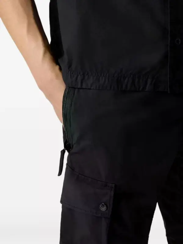 Stone Island Compass-badge Cargo Shorts - Black