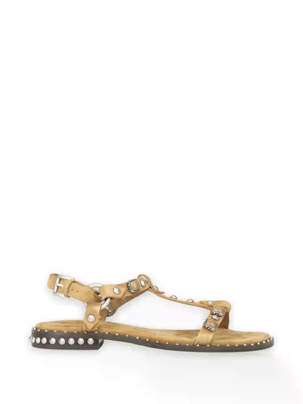 Ash Stud-embellished Leather Sandals - Neutrals