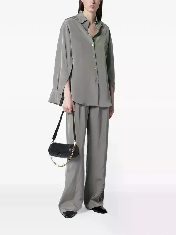 Manu Atelier Mini Cylinder Perforated Shoulder Bag