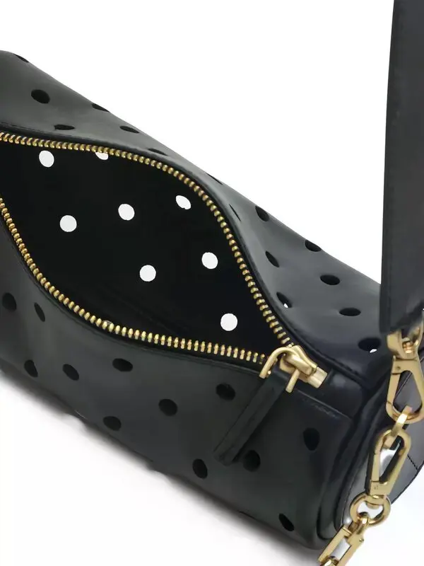 Manu Atelier Mini Cylinder Perforated Shoulder Bag