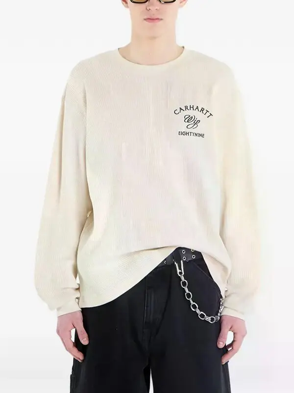 Carhartt Work In Progress Logo-print Waffle-knit T-shirt