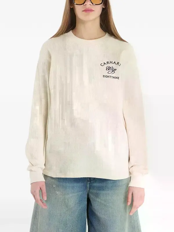 Carhartt Work In Progress Logo-print Waffle-knit T-shirt