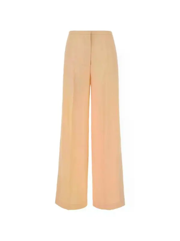 Alberta Ferretti Pressed-crease Wide-leg Trousers - Pink