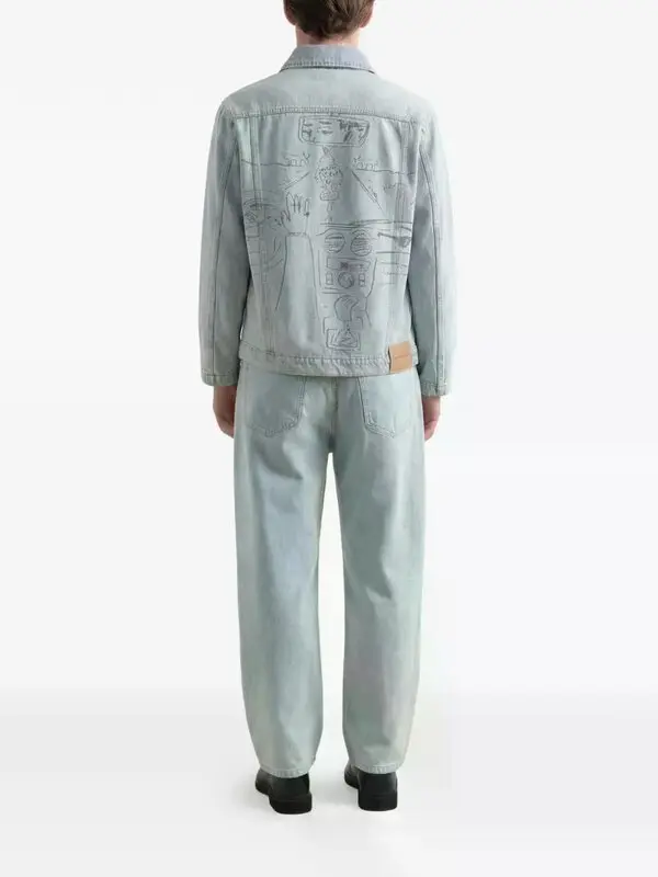 DEAN EDMONDS Dean Graphic-print Denim Jacket