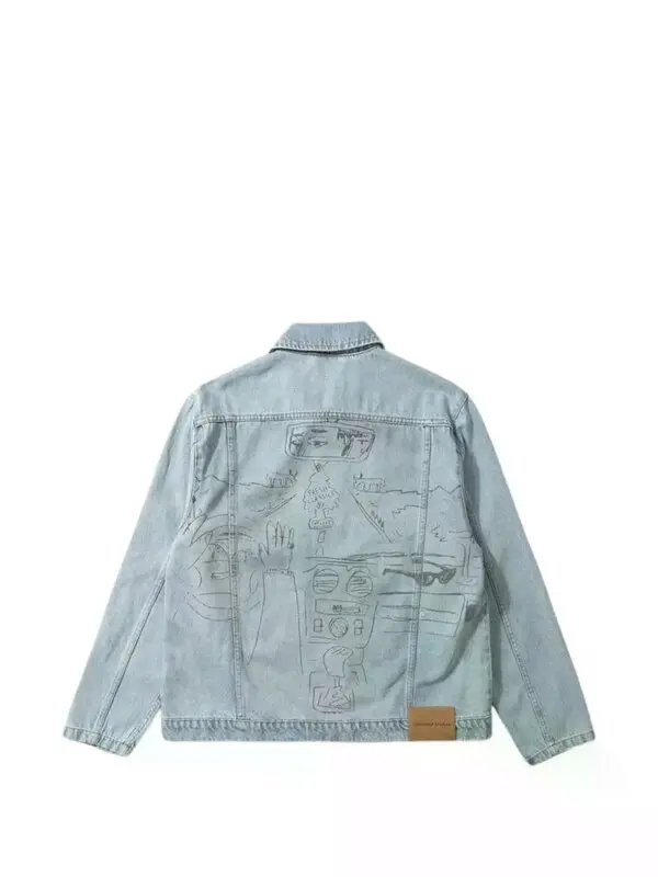 DEAN EDMONDS Dean Graphic-print Denim Jacket