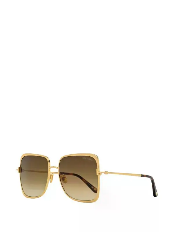 TOM FORD Tara Square-frame Sunglasses - Gold