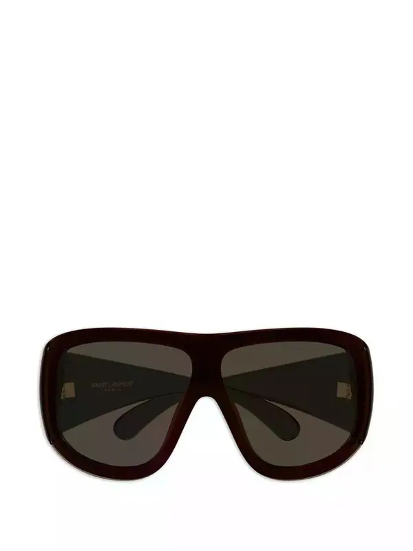 Saint Laurent Sl 914 Geometric-frame Sunglasses - Brown