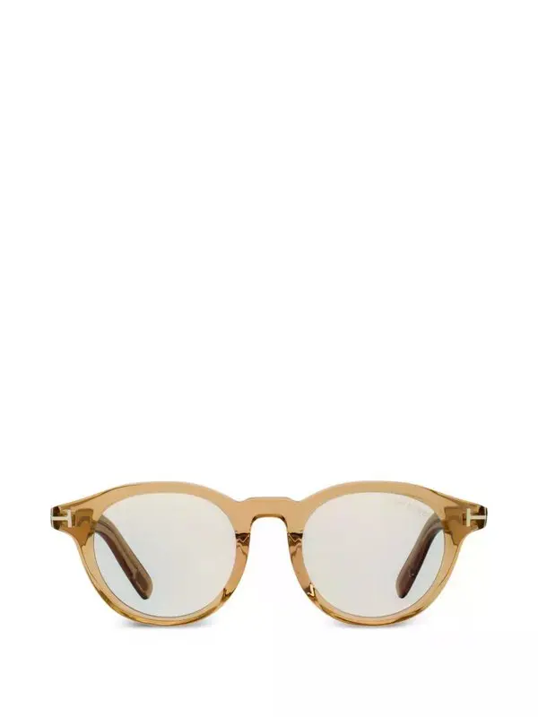 TOM FORD Round-frame Sunglasses - Neutrals