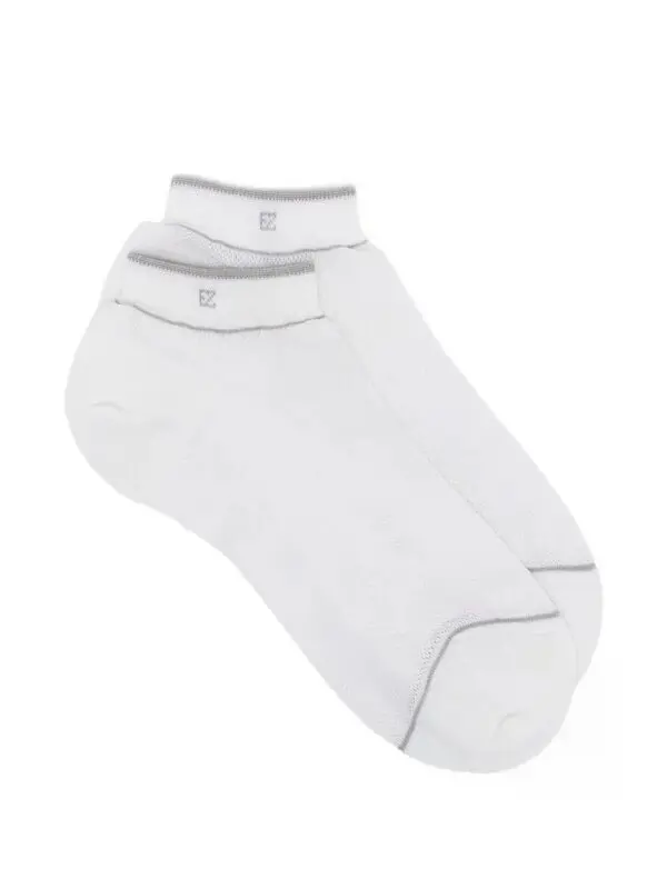 Zegna Rete Socks - White