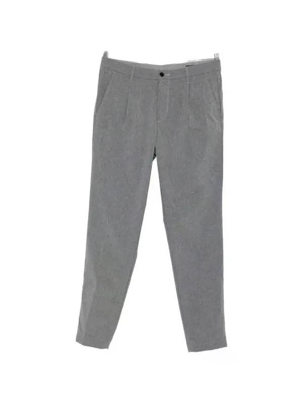 Karl Lagerfeld Kl-calvin Zip-up Trousers - Grey
