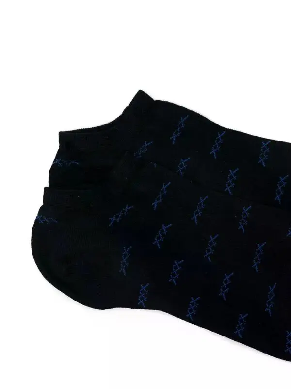 Zegna Triple Stitch Ankle Socks