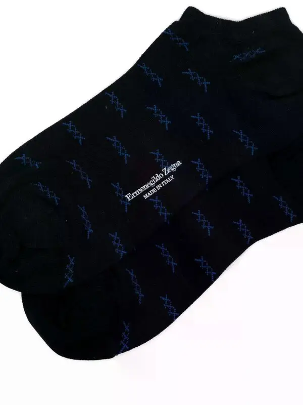 Zegna Triple Stitch Ankle Socks